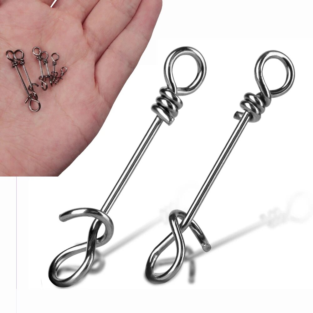 Быстросъемные зажимы из нержавеющей стали для рыбалки 18mm 25PCS