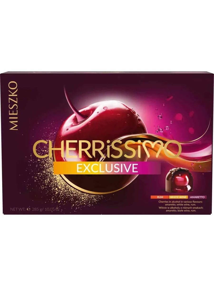 Mieszko Шоколадный набор Cherrissimo exclusive с вишней,285 г