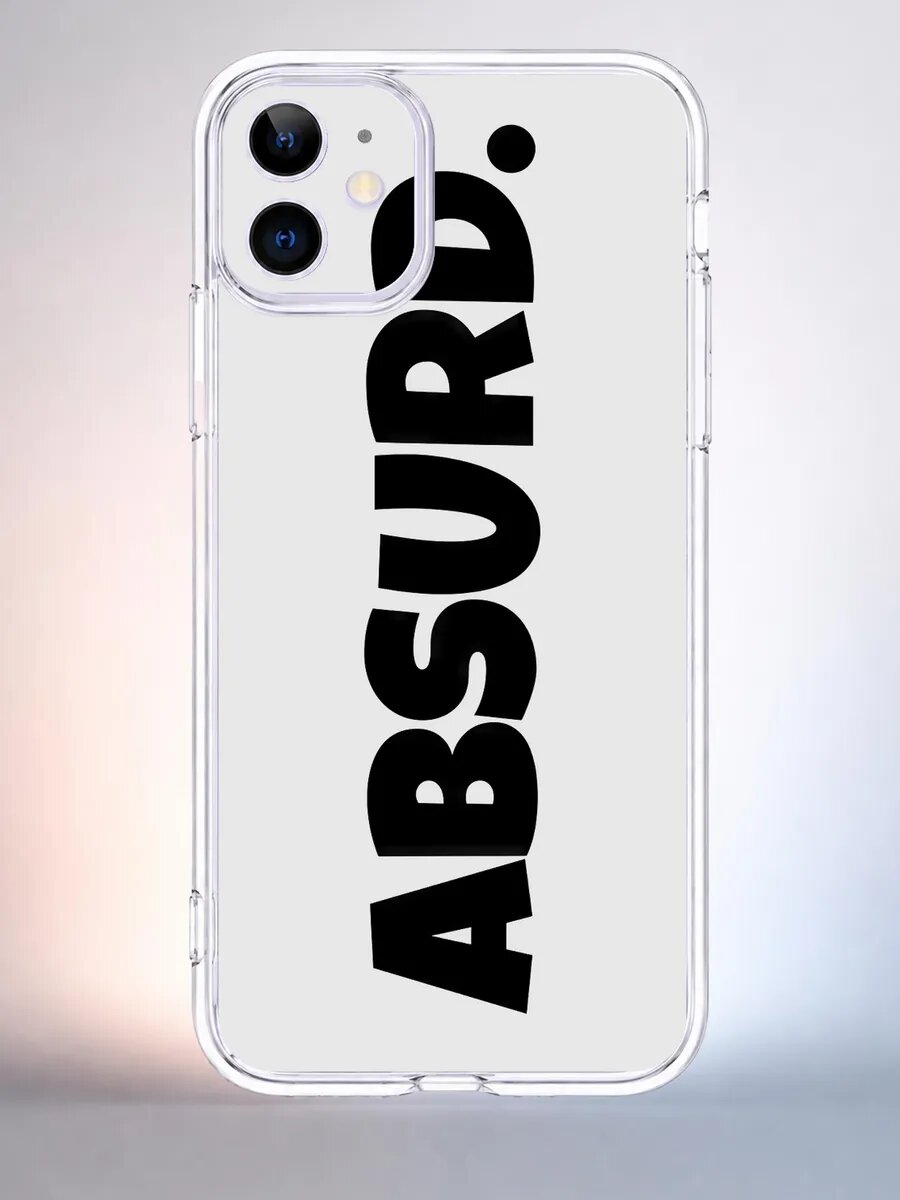 Чехол iPhone 11 absurd силиконовый прозрачный