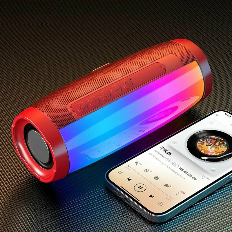 Колонка музыкальная беспроводная Bluetooth с LED подсветкой