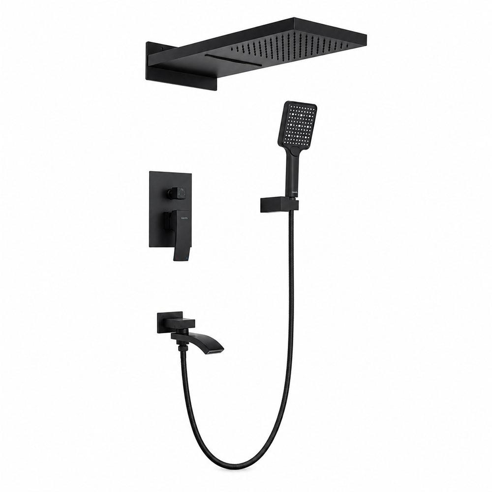 Душевая система Gappo G7107-76 цвет Черный матовый