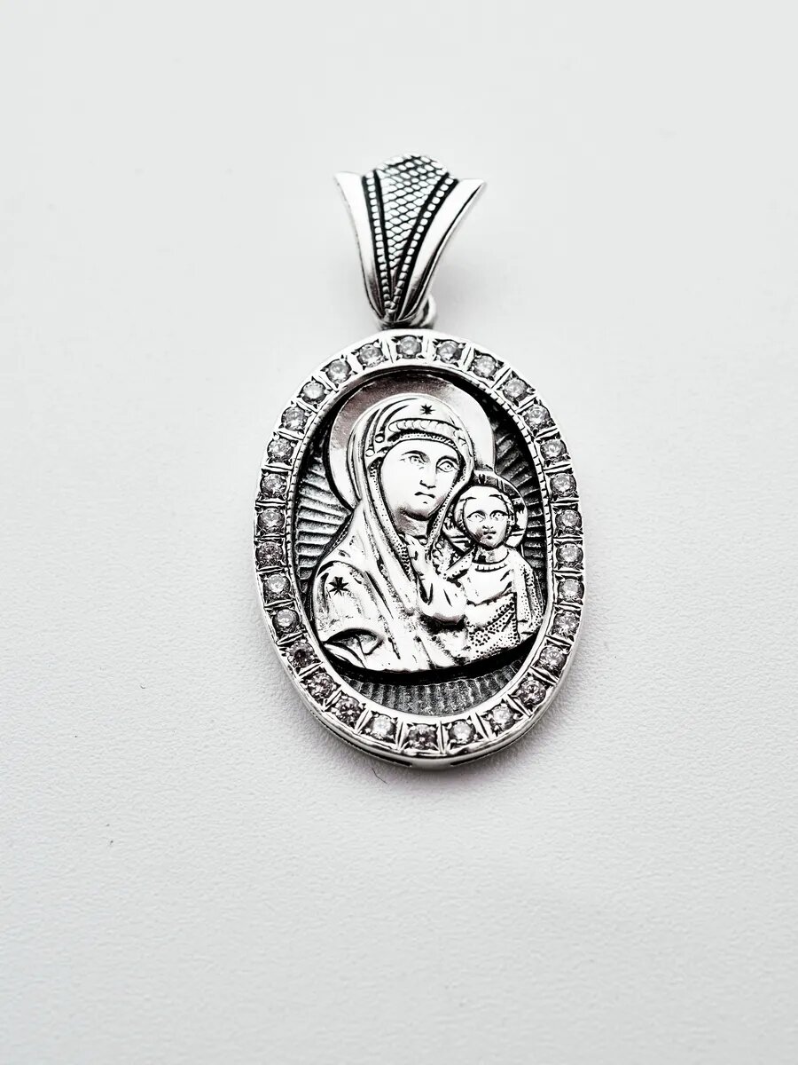 Подвеска БРЮС, серебро, 925 проба, фианит