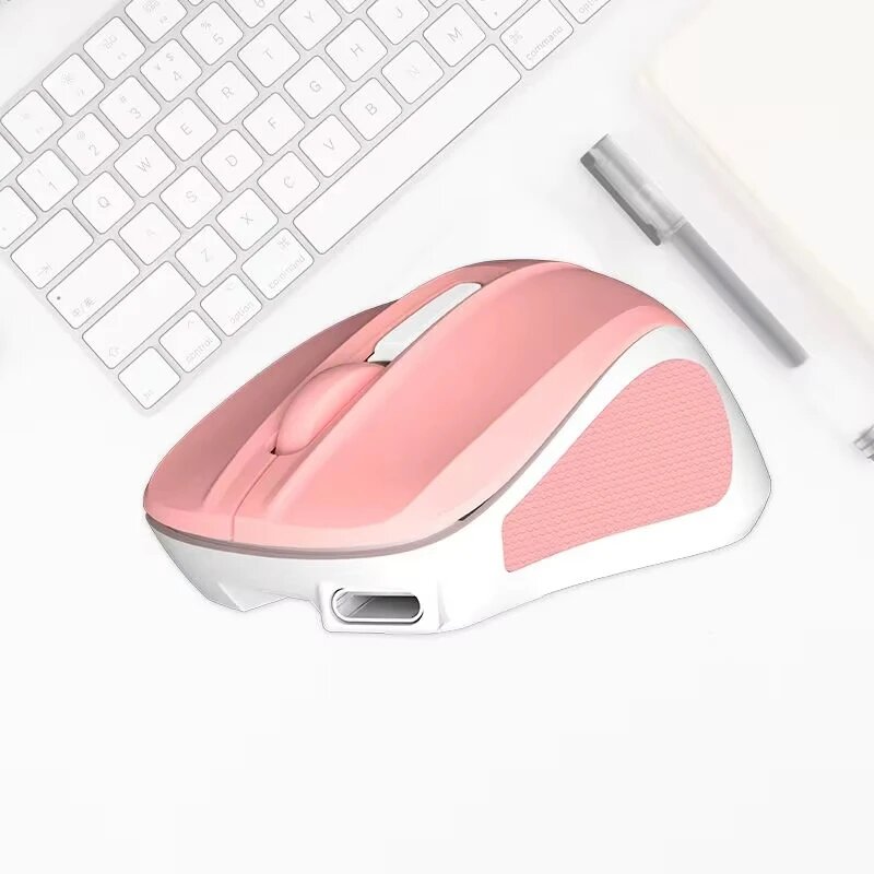 Беспроводная мышь Meetion BTK001 Dual Mode Pink