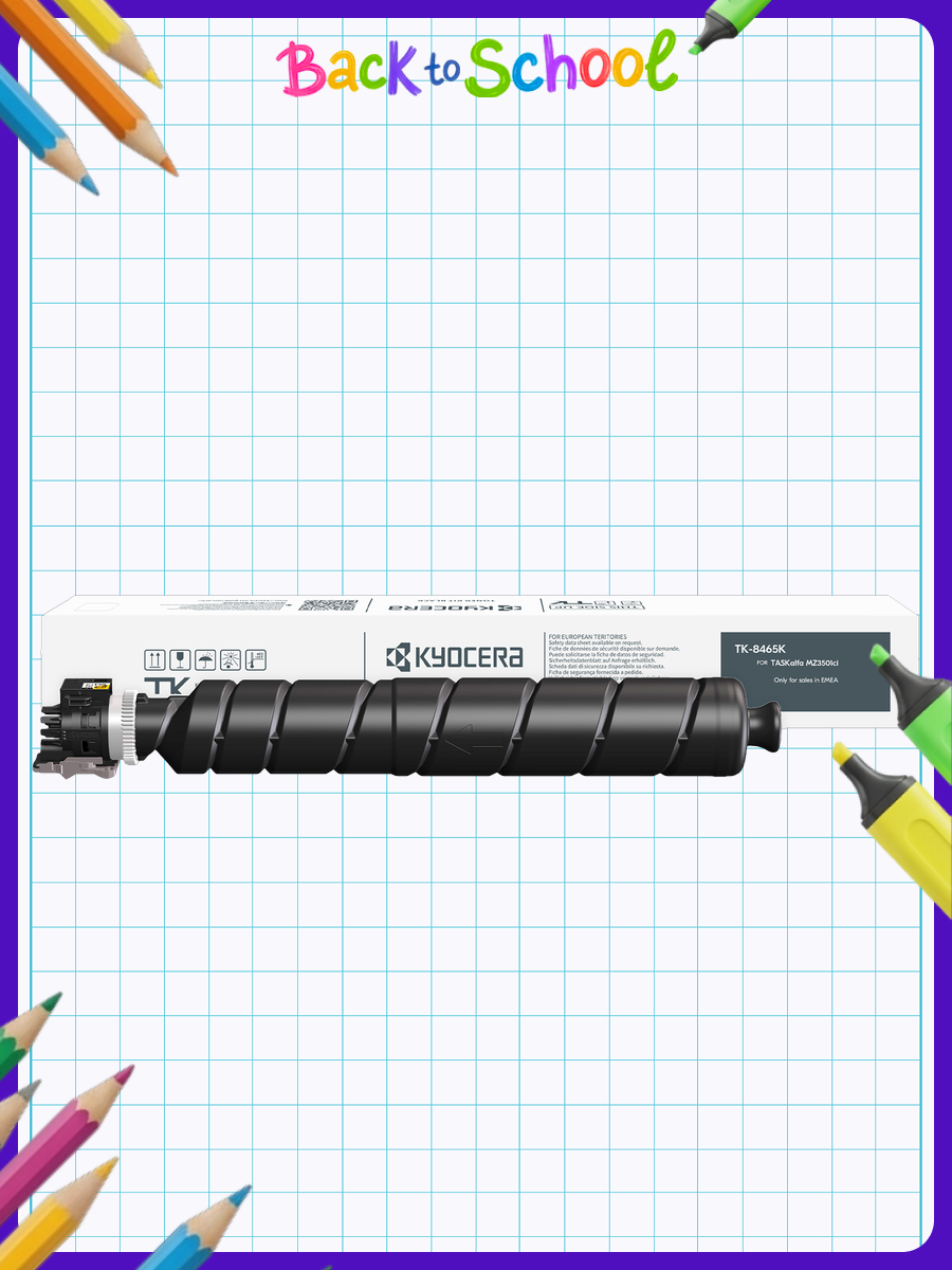 Тонер-картридж для лазерного принтера KYOCERA TK-8465K Black (1T0C2L0NL0)