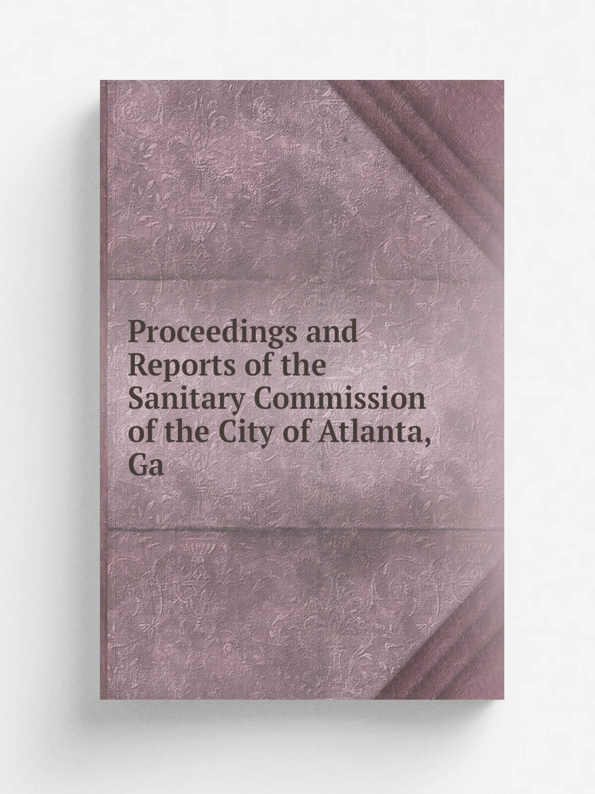 Proceedings and Reports of the Sanitary Commission of the City of Atlanta, Ga