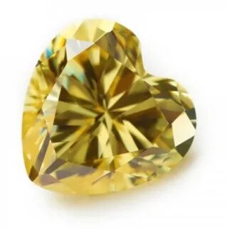 Бусины сердечной формы Golden Yellow 10x10mm 50pcs