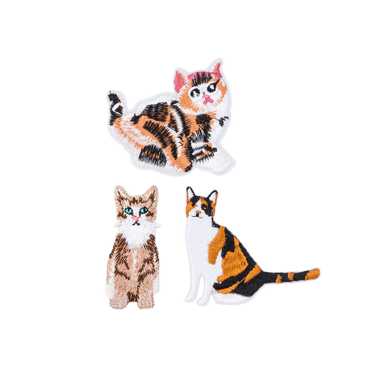 Термонаклейки на одежду, набор 'Коты', 3 штуки/упаковка, Hobby&Pro