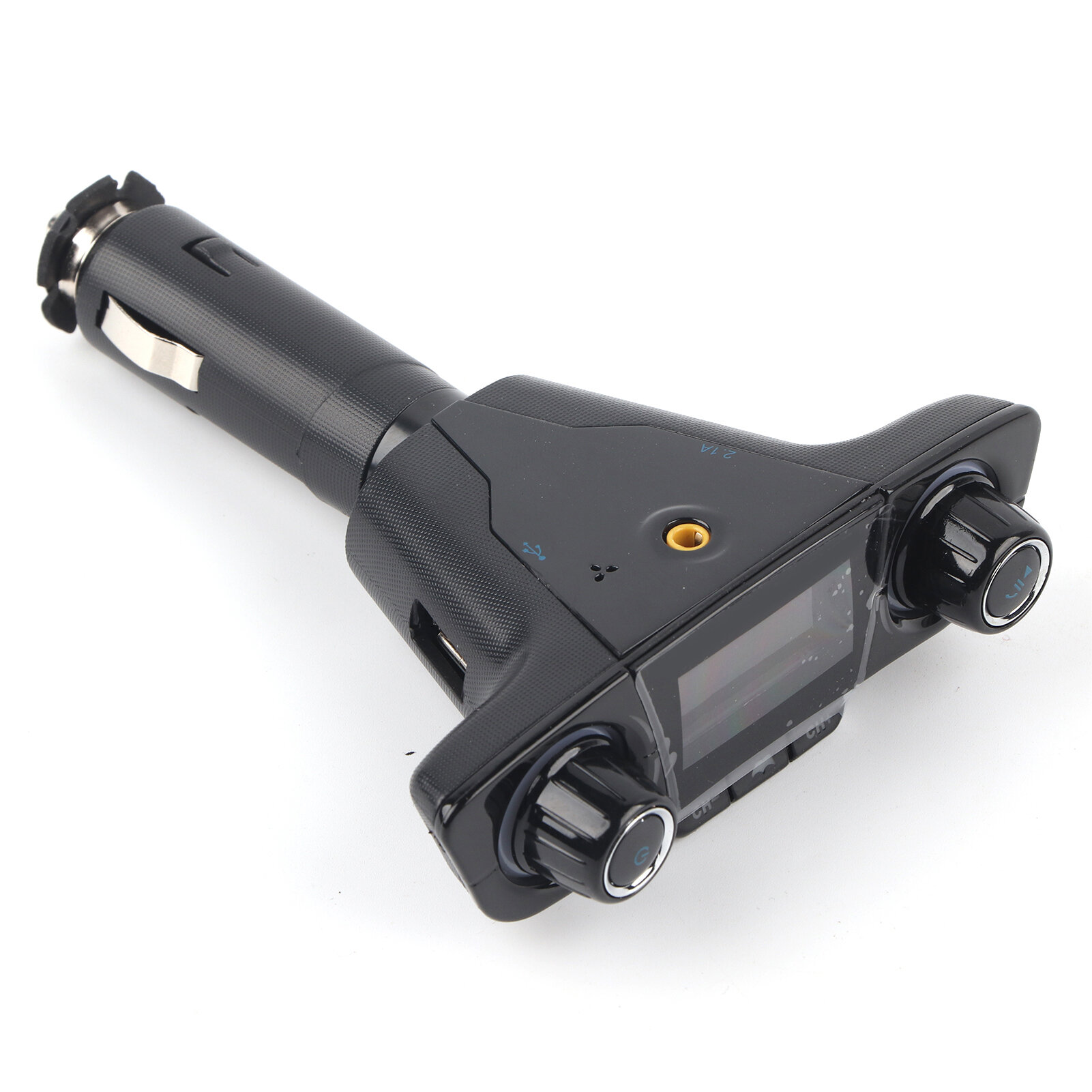 Двойная головка Bluetooth FM -передатчика модулятор автомобильного радио -адаптера MP3 -плеер