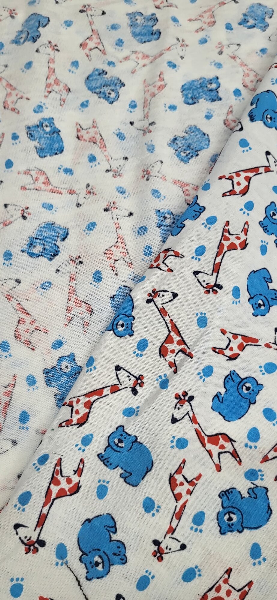 Трикотаж кулирка Плотность 145г/м Ширина 140см цвет: Принт уп.1м*1,4м