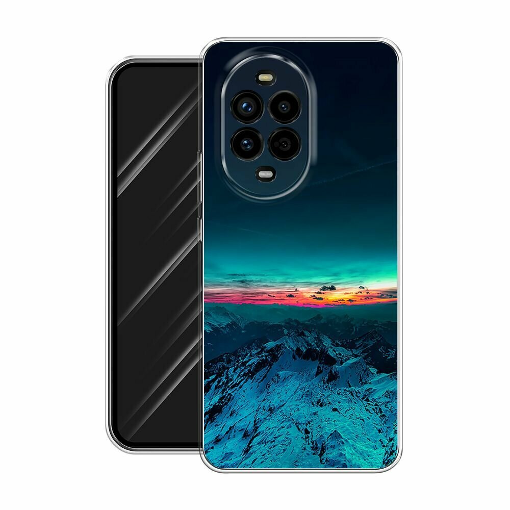 Чехол на Huawei Nova 13 Pro / Хуавей Нова 13 Про с принтом "Закат в горах" — фото 1