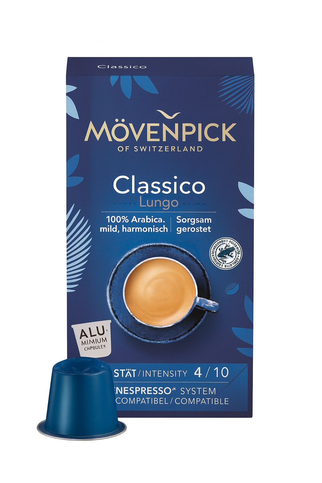 Кофе в капсулах "Movenpick Classica Lungo" 10 капсул по 5 грамм