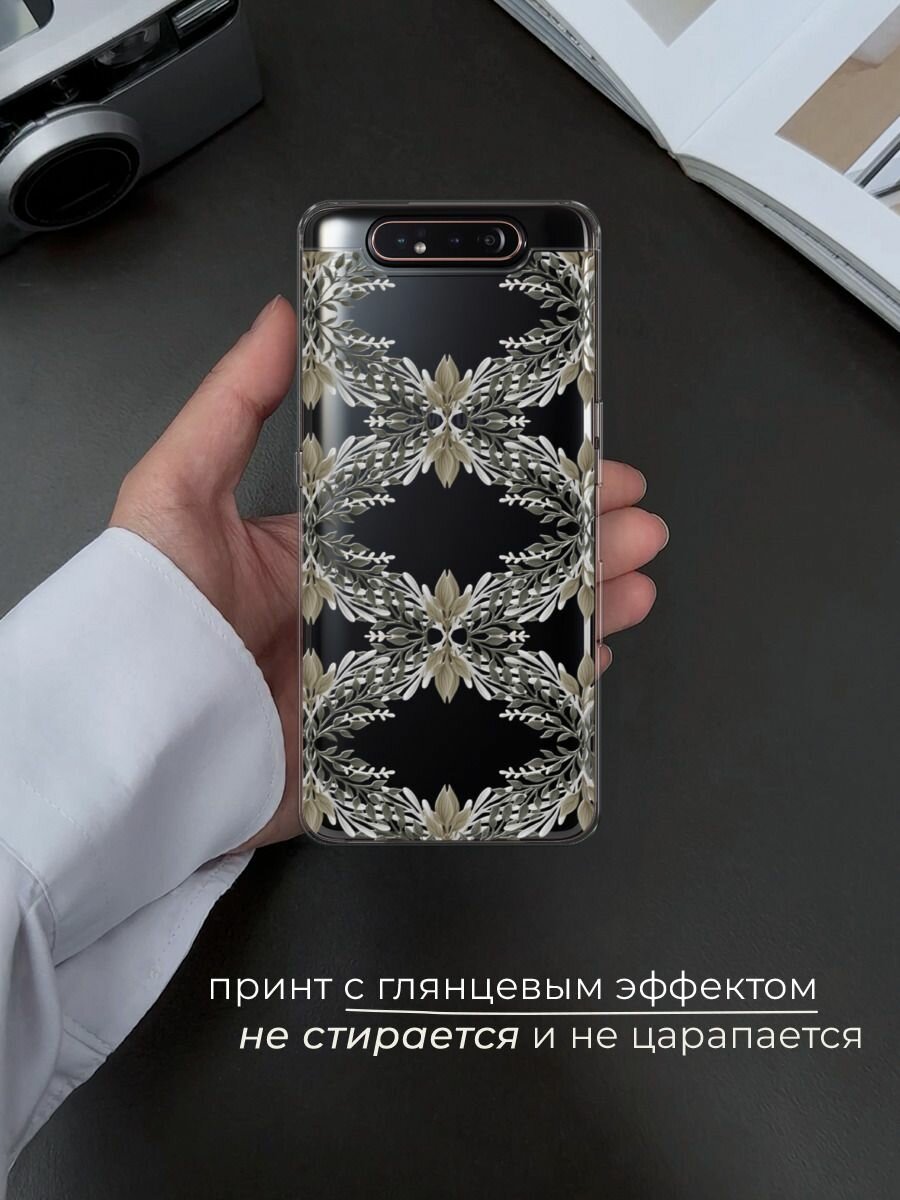 Чехол на Samsung Galaxy A80 / Самсунг Гэлакси A80 с принтом "Калейдоскоп цветов" — фото 1