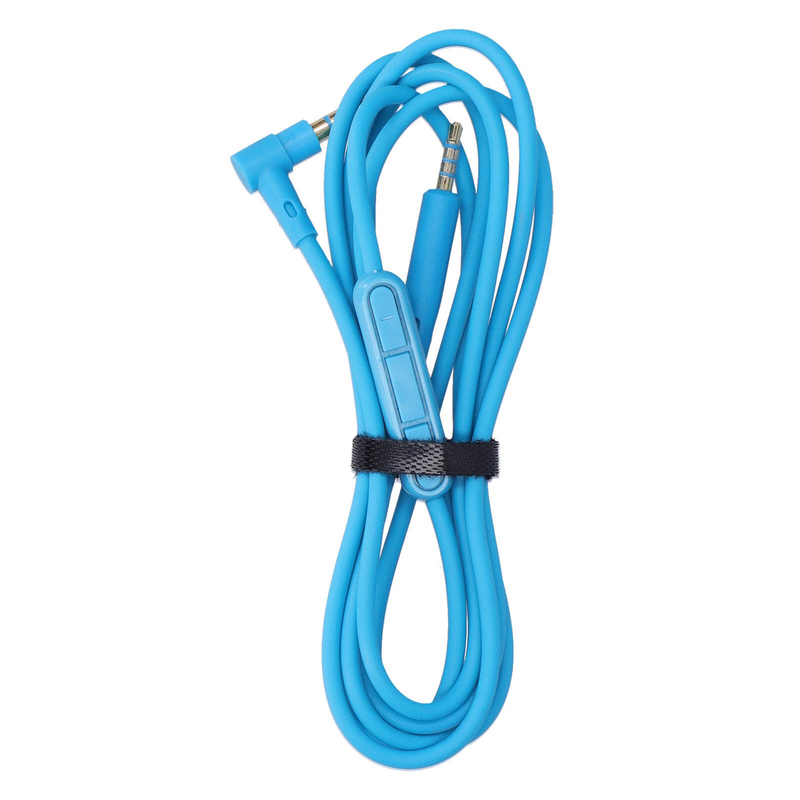 Кабель для наушников, 3.5 мм -> 2.5 мм, с регулятором громкости, для QC25/QC35/OE2/LIVE2/AKG Y50/Y40, синий.