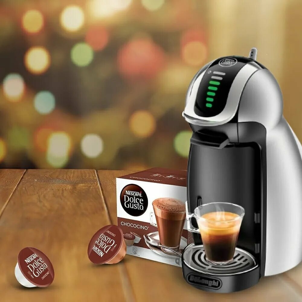 Nescafe Dolce Gusto Капсульная кофемашина EDG466. Mini, серебристый
