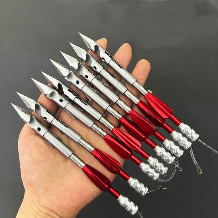 5/10 шт, рыболовные дротики из нержавеющей стали, стрелы с шестью ребрами, сверхмощные рыболовные стрелы для глубокой воды, аксессуары для охоты на открытом воздухе -kpa
