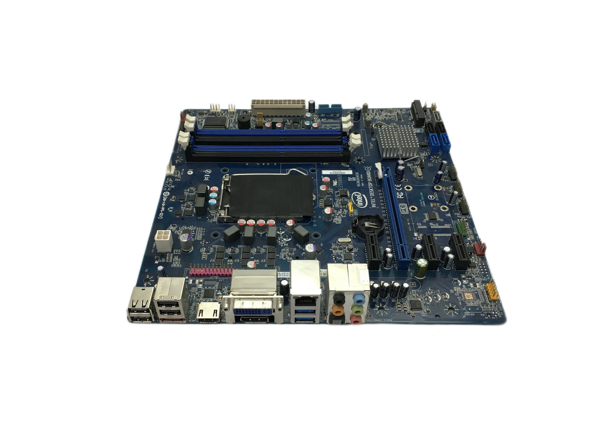 Материнская плата S-1155 Intel DH77EB H77/4xDDR3/PCI-E/DVI/HDMI/DP/ESATA/USB3.0/mATX без планки