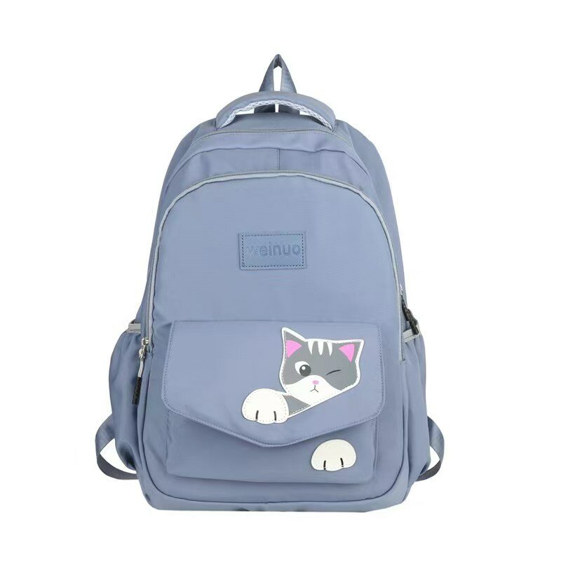 Рюкзак школьный, ранец для начальной и средней школы, розовый с котиком