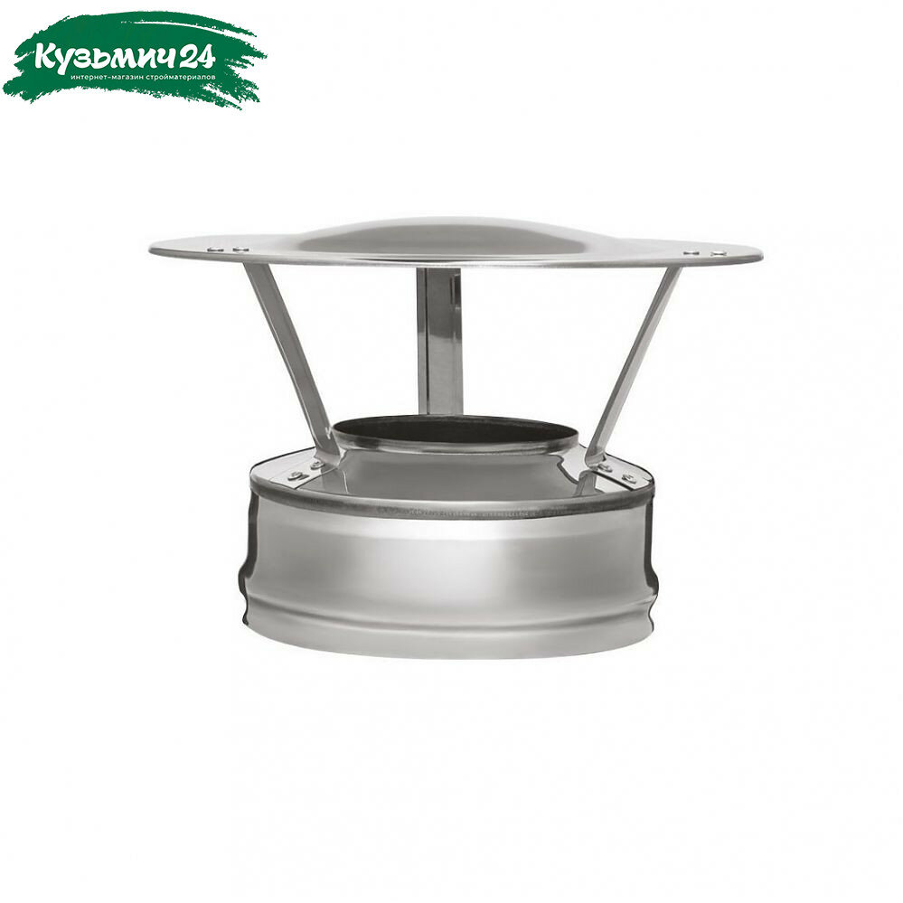 Оголовок для дымохода Ferrum К, f3104, d 120х200 мм, нержавеющая сталь 0.5 мм, 1 шт