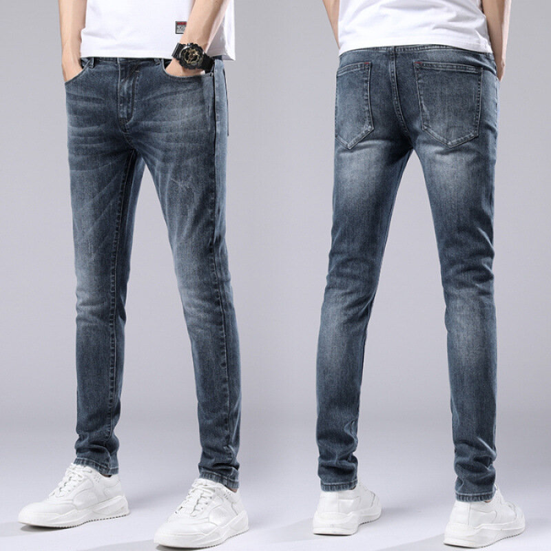 Слим тапер KLQ Круто Новые KLQ мужские узкие эластичные корейский стиль стройные весенне-осенние брюки, Размер_32