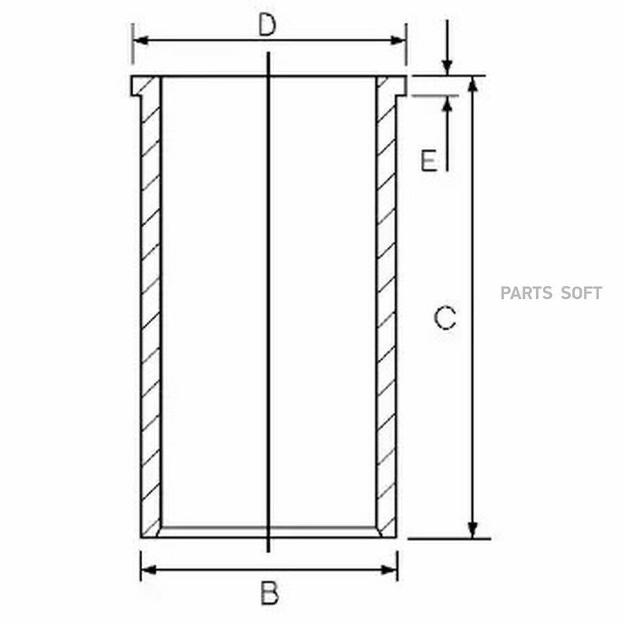 Гильза цилиндра ДВС от официального дистрибьютора, GOETZE, артикул 1402219000