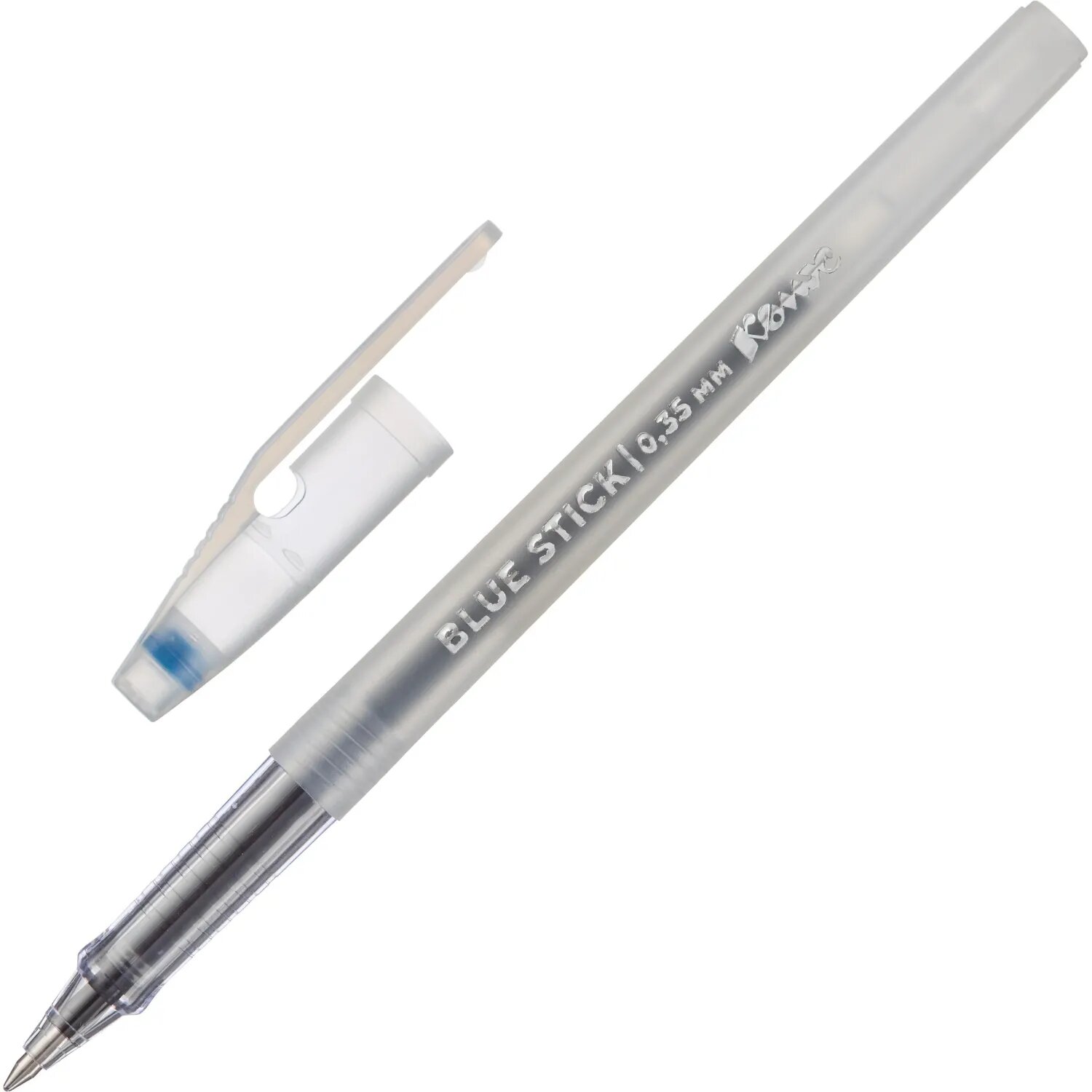 Ручка гелевая неавтомат. Комус Blue Stick синяя,0.35мм, тонир. корп