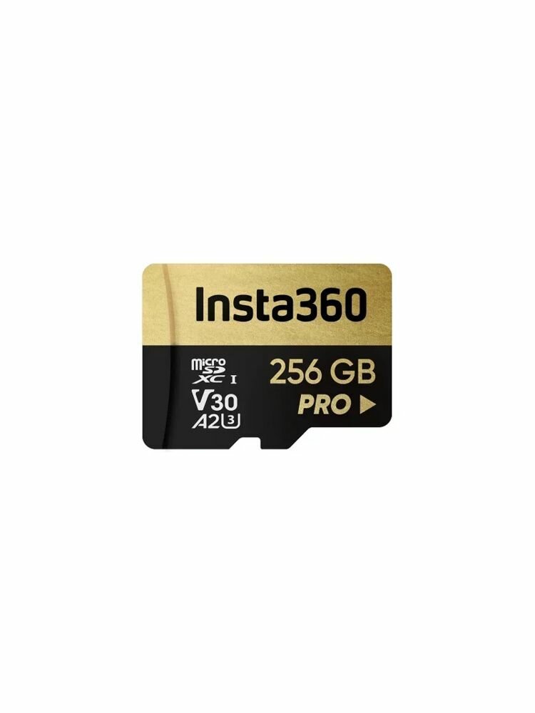 Эксклюзивная карта памяти MicroSD XC от Insta360 совместима с продуктами серий Insta 360 X4, X3, ONE, X2 и RS. 256GB, обеспечивает высокую скорость чтения и записи.
