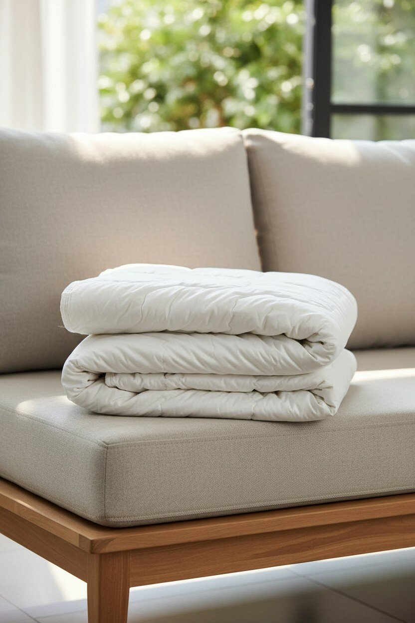 Одеяло Frankenstolz "Wash Cotton", 2-спальное, 200х200 см, белое, 100% хлопок