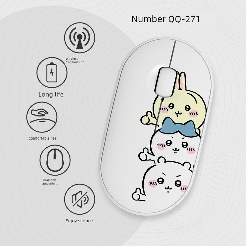 Беспроводная мышь Jiyikawa, Bluetooth, бесшумная, для ноутбука, офиса, двойной режим, подходит для iPad, планшета MC