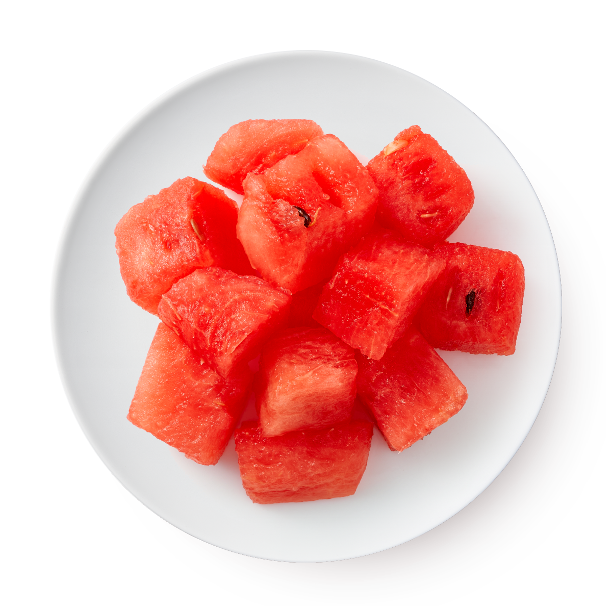 Арбуз «Из Лавки», нарезанный, кубики, в пластиковом контейнере, 1 упаковка