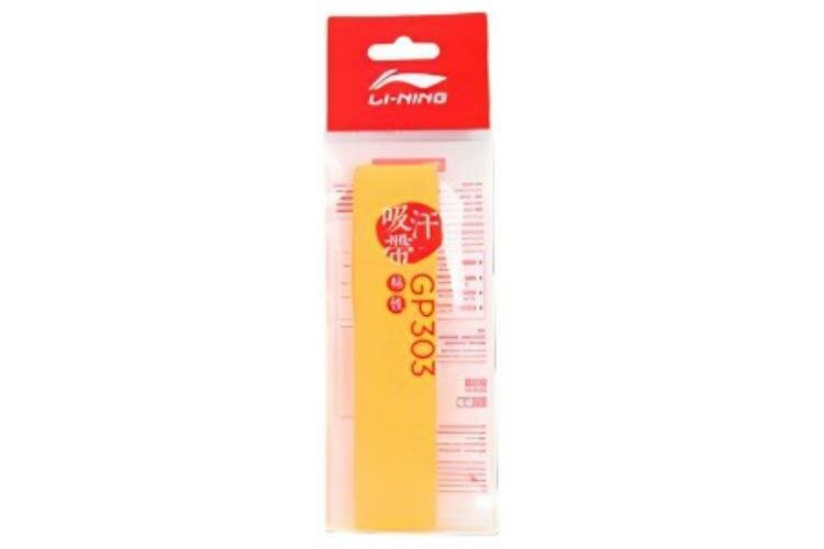 Гриптейп LiNing GP303, неоново-оранжевый, для ракетки бадминтона, 1 шт, PU, тонкий