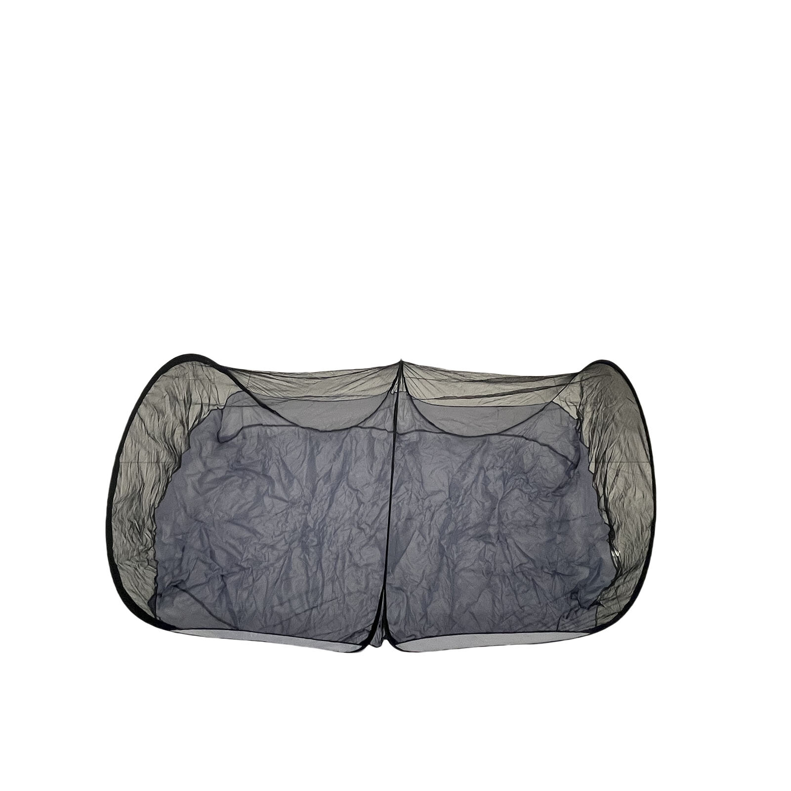 Foldable Bed Net Folding Netting Bed Tent Easy Setup Portable Camping Mesh Tent for Travel Camping Backyard Grey Black 200x100x73cm