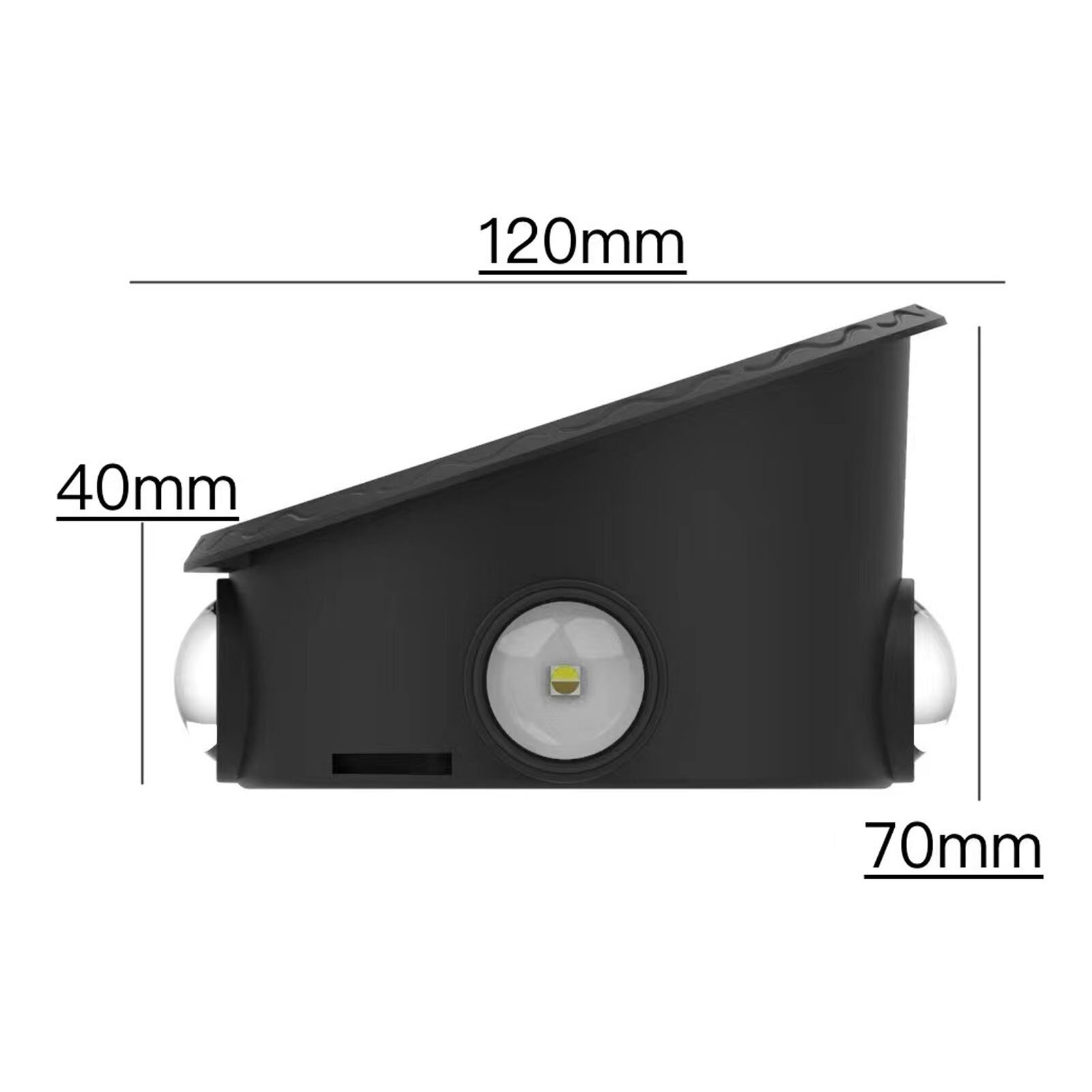 Светодиодный настенный светильник на солнечных батареях, 4 шт, 3030 световых чипов, вверх и вниз, солнечный ночник, водонепроницаемый настенный светильник на солнечных батареях для дома, двора, уличного белого света