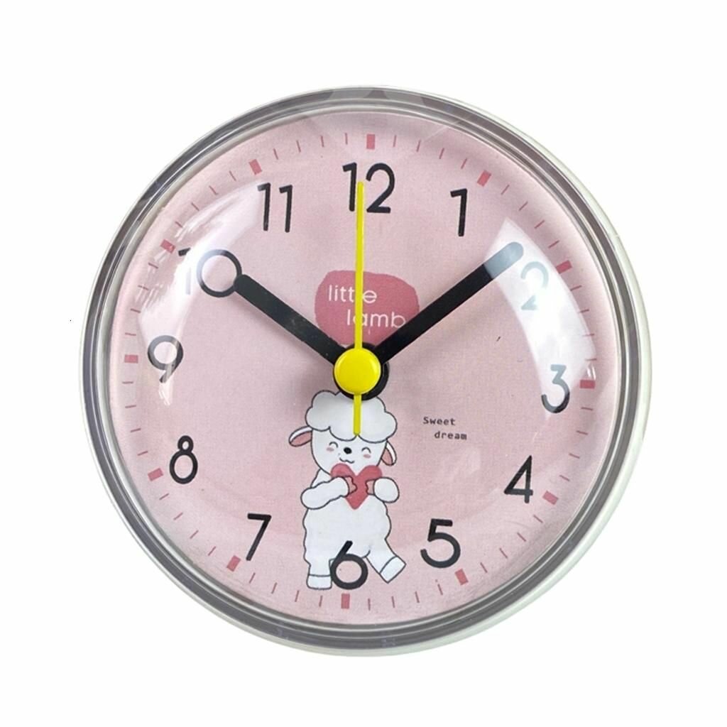 Мини Водонепроницаемые Часы с Присоской для Ванной