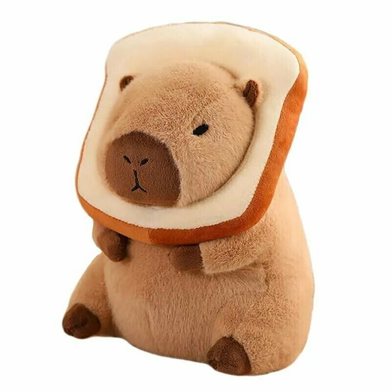 Мягкая игрушка Капибара с хлебом / Capybara with Bread Мягкая игрушка Капибара с хлебом / 水豚配面包