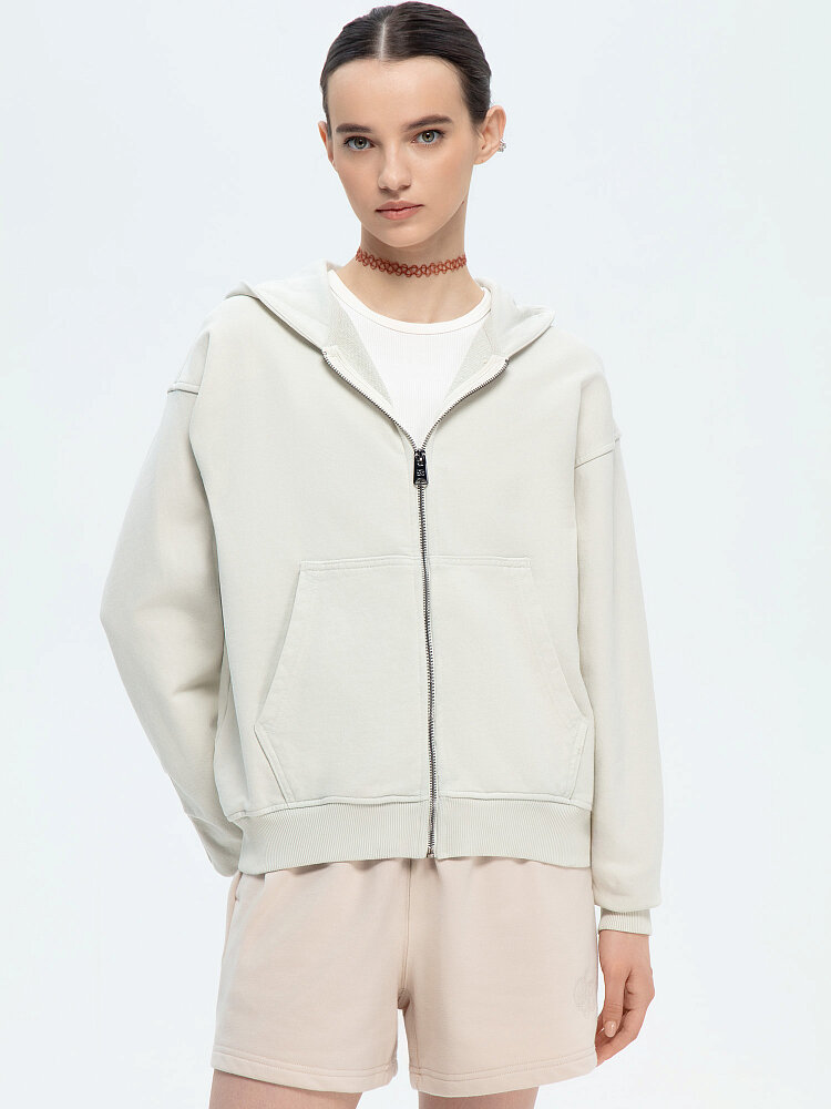 Толстовка French Terry Full Zip Washed Hoodie