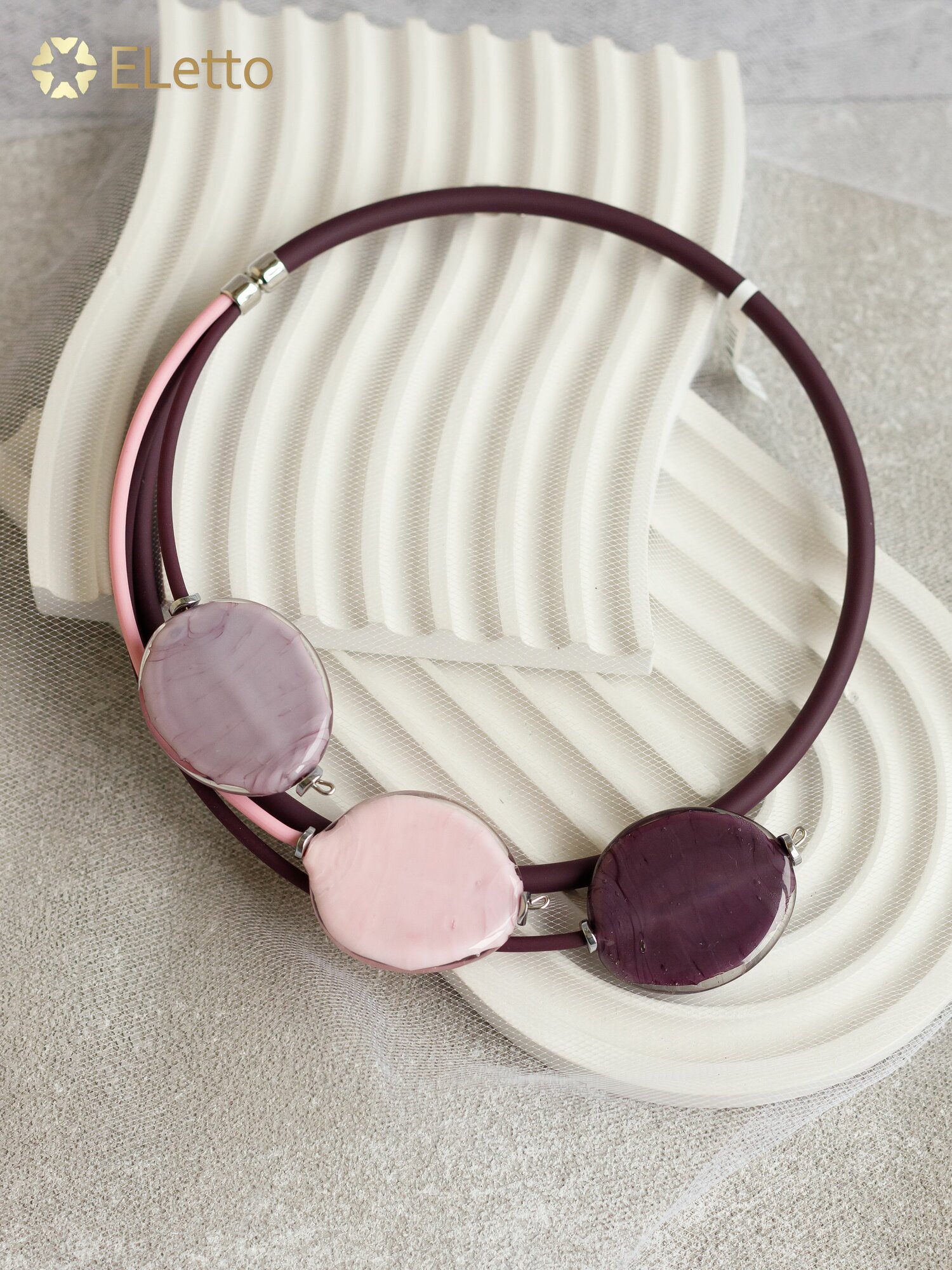 Колье Enzo Benzo, стекло, горный хрусталь