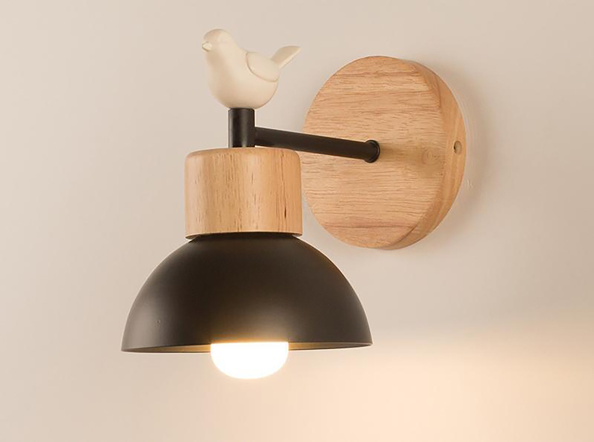 Светильник DIY Macaron Wood Art, минимализм, скандинавский стиль, с выключателем, 220В