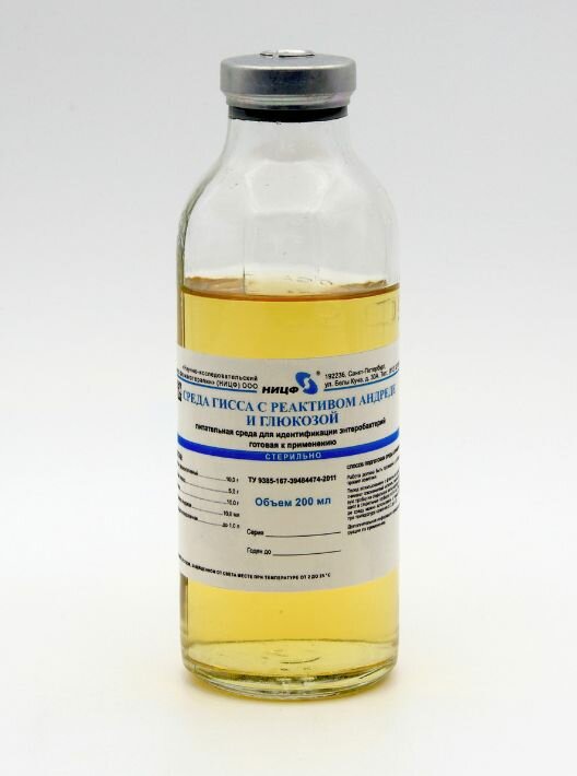 Среда Гисса с глюкозой готовая к применению, 200 мл