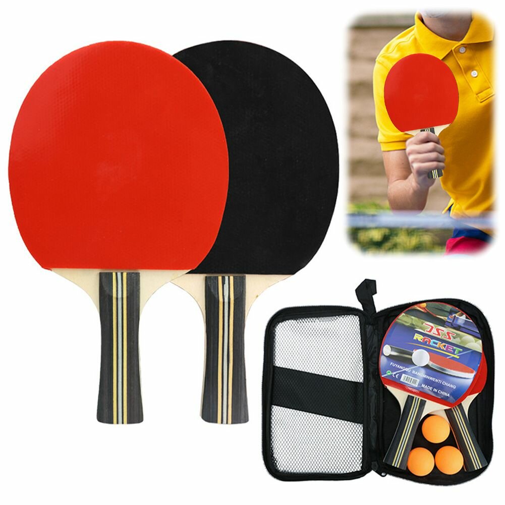 Набор ракеток по настольному теннису, деревянная основа 255 мм