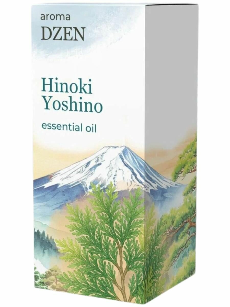 Эфирное масло Хиноки Йошино Aroma Dzen, для ароматерапии, для бани и сауны, 3 мл
