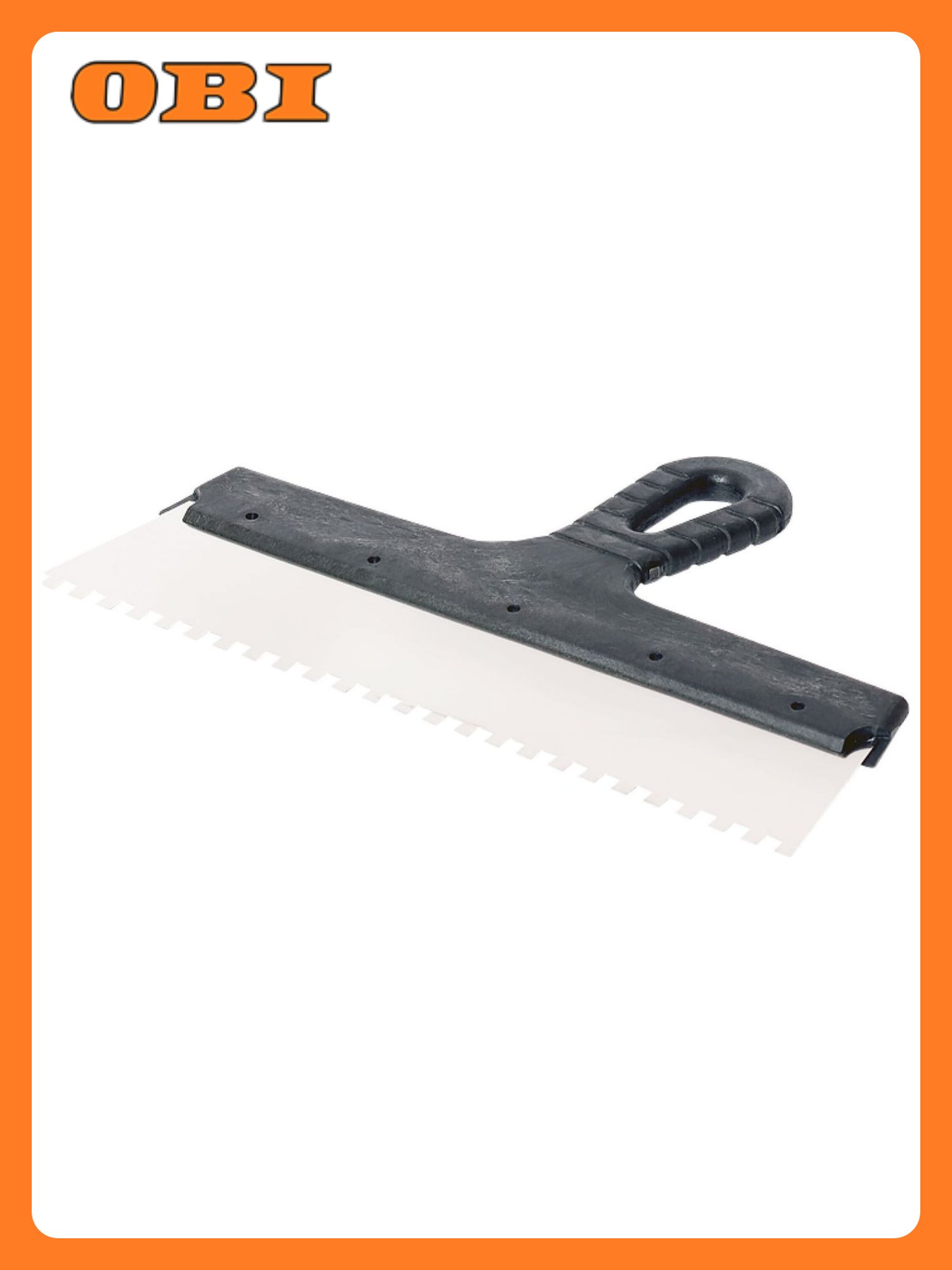 Шпатель фасадный интек 300 мм зуб 6х6 мм