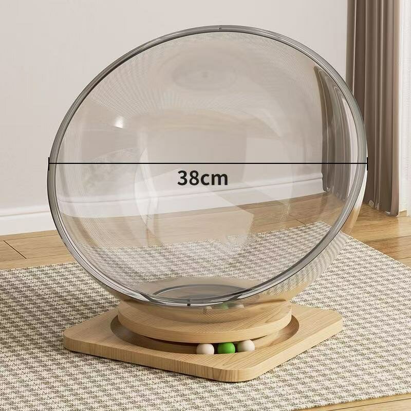 Кошачье гнездо на все времена года, прозрачное гнездо для кошек в космической капсуле, акриловая кровать для сна для