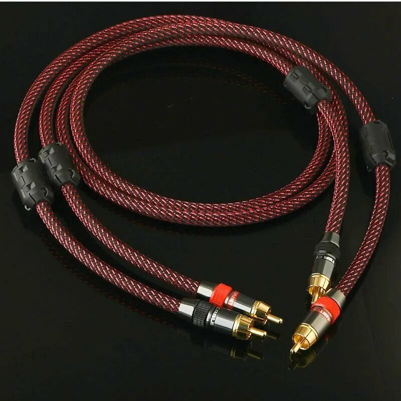 Monster Аудиокабель RCA/RCA, 1 м, красный