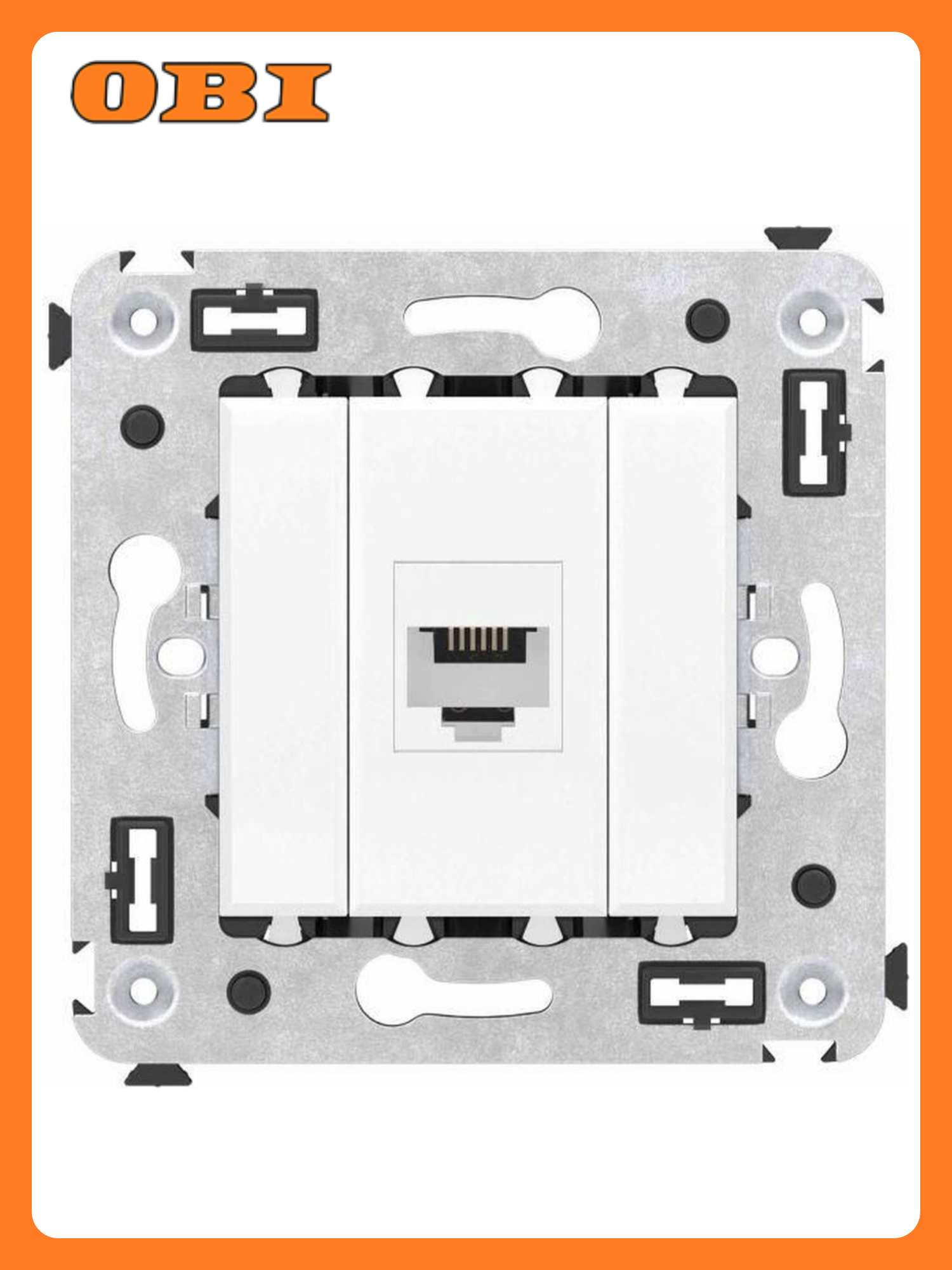 Розетка телефон DKC Avanti 4400613, элегантная, высокое качество, белый цвет