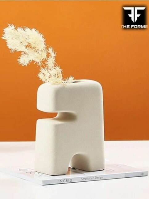 Ваза керамическая декоративная для интерьера Block The Forms