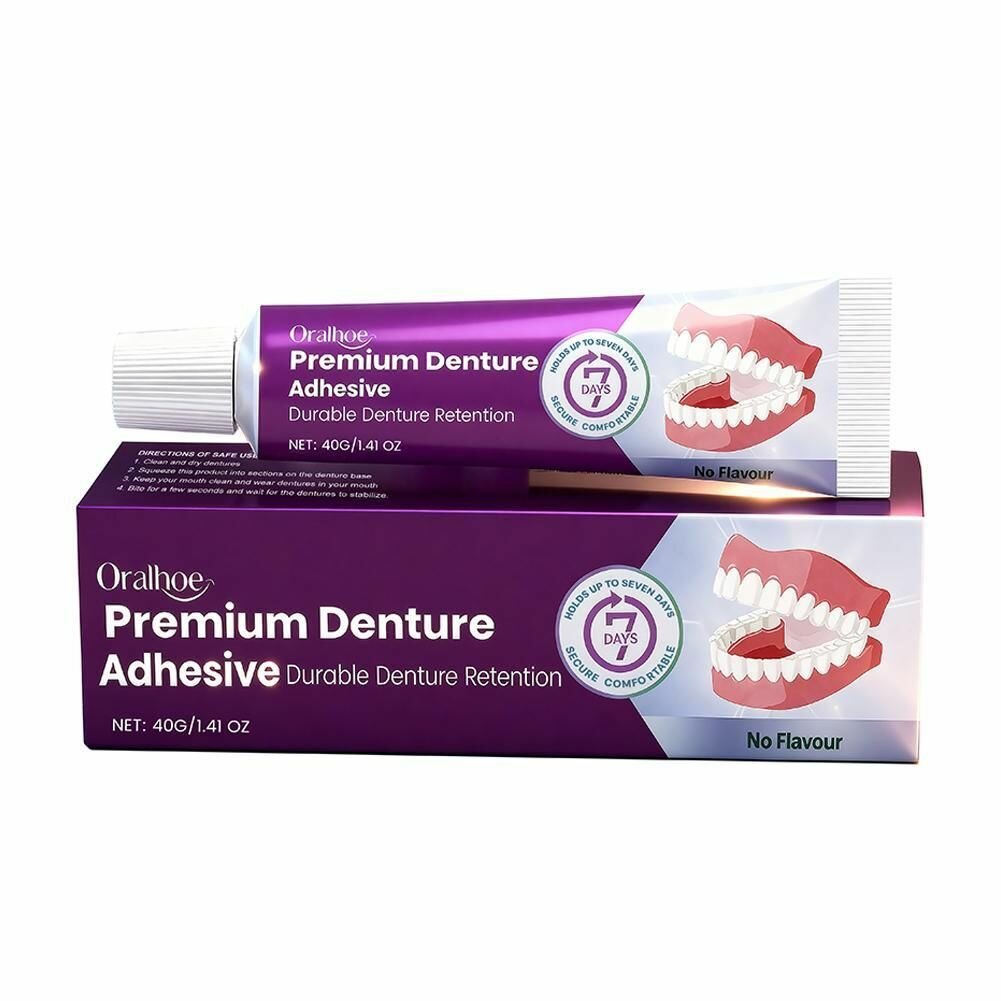 Крем Клей для фиксации зубных протезов с нейтральным вкусом