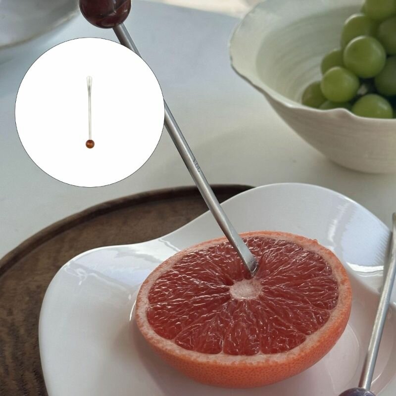 Вилка для фруктов из натурального камня 304 нержавеющей стали-10