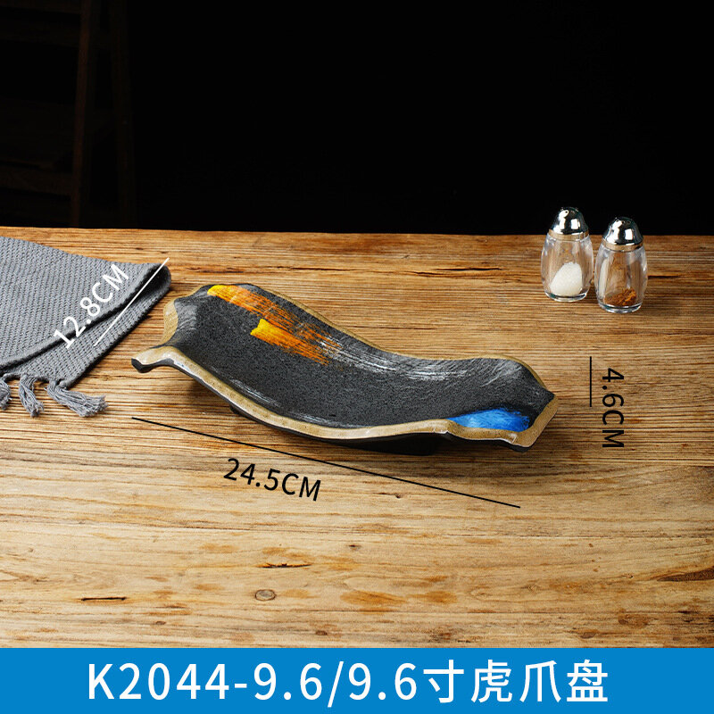 Меламиновая тарелка Суши тарелка Длинная тарелка Прямоугольная тарелка для закусок Тарелка для барбекю Имитация фарфора