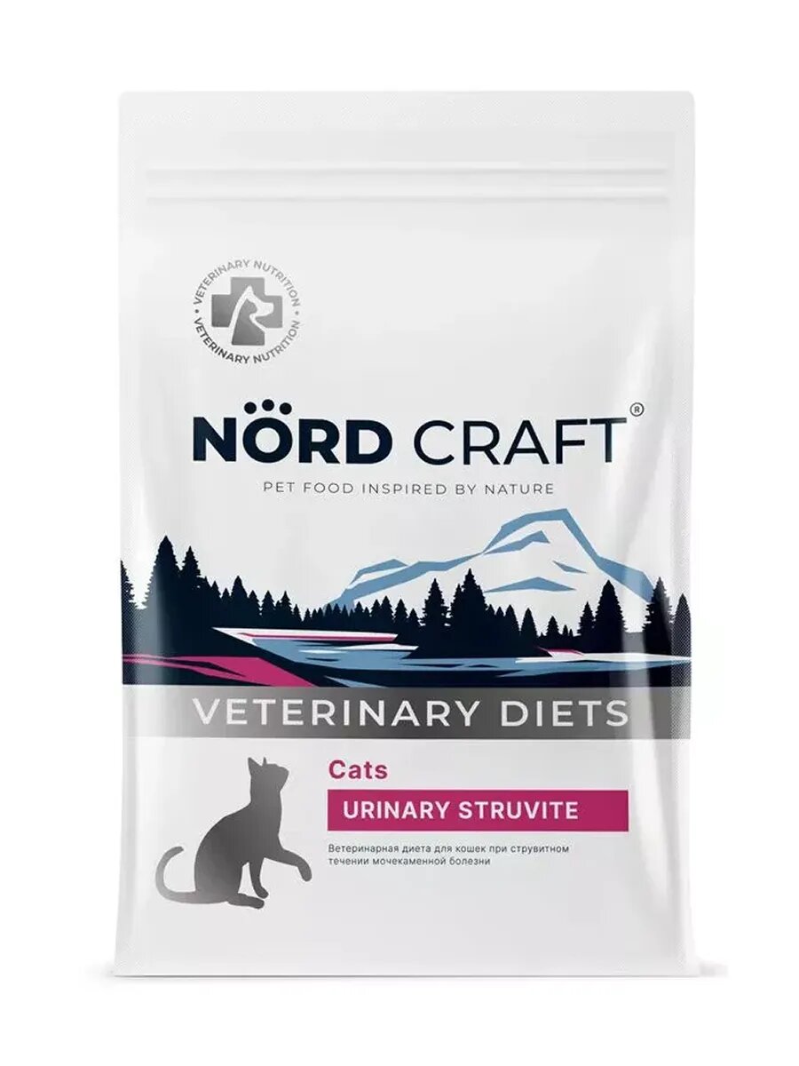 Корм Nord Craft для кошек urinary struvite, 1,5кг