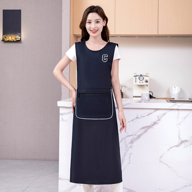 Удлиненная и водонепроницаемая маслостойкая передник на кухне для приготовления пищи с печатью логотипа для
